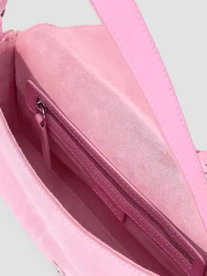 Staud Harlow Suede Shoulder Bag - Orchid