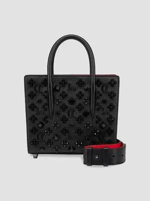 CHRISTIAN LOUBOUTIN Paloma Mini Top Handle Bag - Black