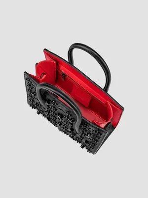 CHRISTIAN LOUBOUTIN Paloma Mini Top Handle Bag - Black