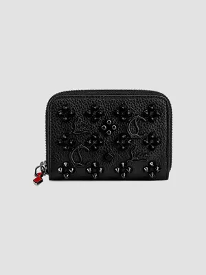 CHRISTIAN LOUBOUTIN Pannettone Leather Coin Purse - Black