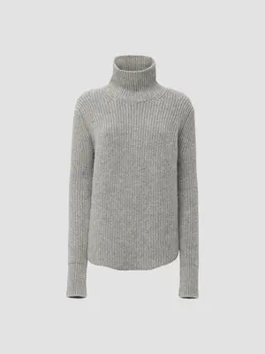CALLAS MILANO Barrie Long Sleeve Turtleneck Ribbed Sweater