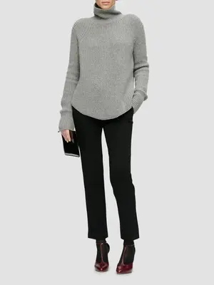 CALLAS MILANO Barrie Long Sleeve Turtleneck Ribbed Sweater