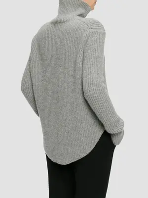 CALLAS MILANO Barrie Long Sleeve Turtleneck Ribbed Sweater