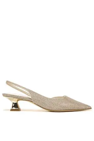 Franco Sarto Slingback Heels - Silver