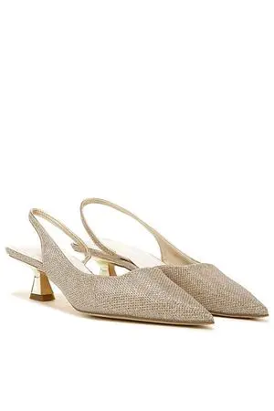Franco Sarto Slingback Heels - Silver