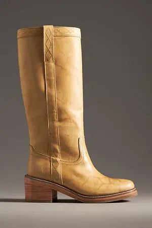 Frye Kate Pull-on Leather Boots - Banana - Earthquake Leather