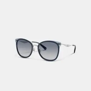 COACH C Hardware Cat Eye Sunglasses Blue Gradient