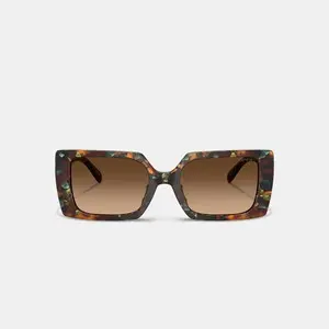 COACH Rivet Oversized Square Sunglasses