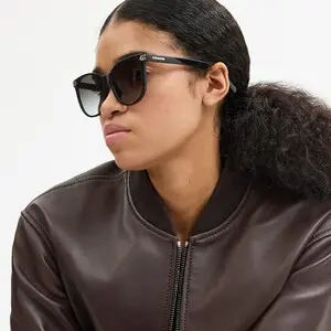COACH Rounded Square Sunglasses With C Hardware