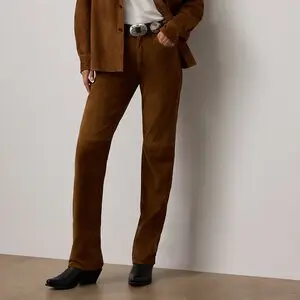 Ralph Lauren Scottie Lamb-suede Pant - Cognac