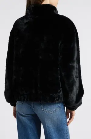 UGG Faux Fur Jacket - Black