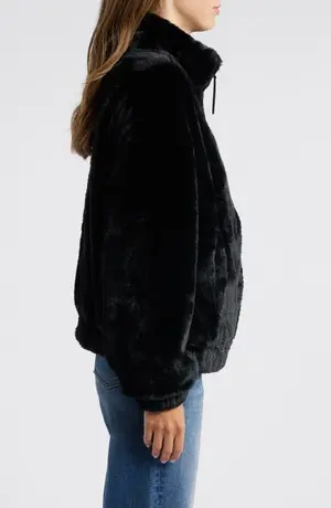 UGG Faux Fur Jacket - Black