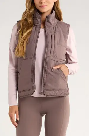 Zella Collared Vests For Women