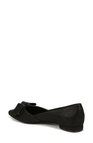 Naturalizer Havana Bow Pointed Toe Flat - Black