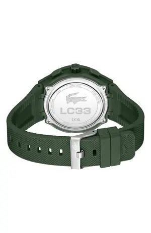 Lacoste Lc33 Silicone Strap Watch - Khaki