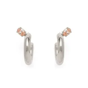 Lady Grey 14k Gold Hoop Earrings