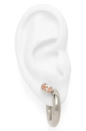 Lady Grey 14k Gold Hoop Earrings