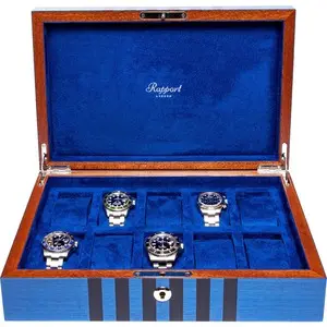 RAPPORT LONDON Labyrinth Ten Watch Box - Blue
