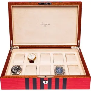 RAPPORT LONDON Rapport London Labyrinth Ten Watch Box Red