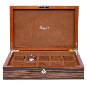 RAPPORT LONDON Heritage Ten Watch Box - Macassar