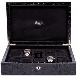 RAPPORT LONDON Brompton Ten Watch Box - Black