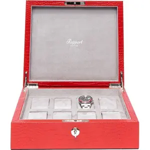 RAPPORT LONDON Rapport London Brompton Eight Watch Box Red