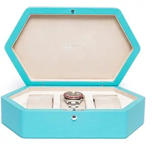 RAPPORT LONDON Rapport London Portobello Three Watch Box Turquoise