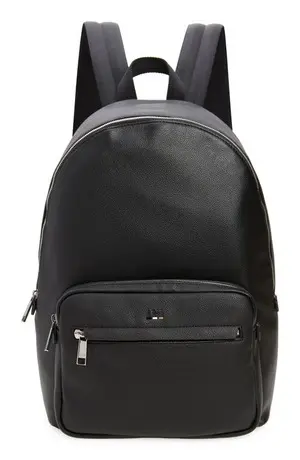 Hugo Ray Faux Leather Backpack - Blk