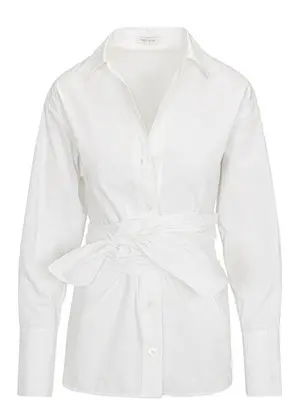 Rebecca Taylor Poplin Wrap Blouse