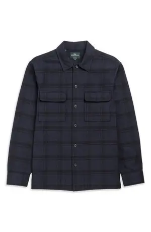 Rodd & Gunn Wadestown Windowpane Check Cotton Twill Button-up Shirt Jacket