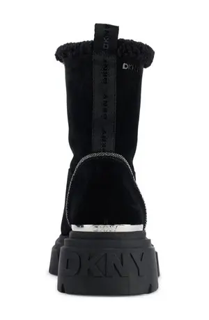 Dkny Frankie Faux Shearling Lug Sole Bootie