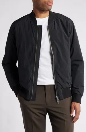Nn07 Dixon 8280 Insulated Bomber Jacket - Black