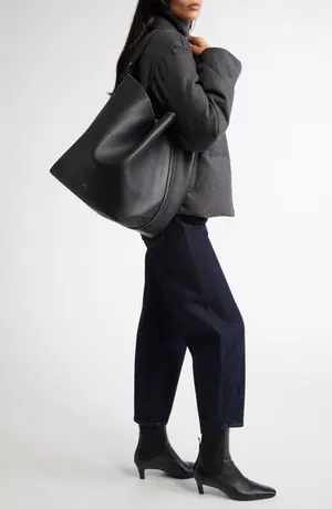 TOTEME Leather Tote - Black
