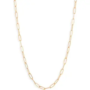 Anzie Paper Clip Chain Necklace - Gold