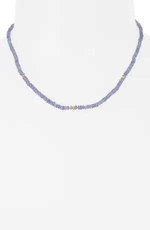 Anzie Bohme Tanzanite Beaded Necklace - Purple