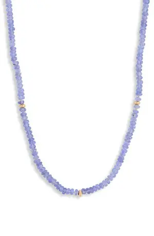 Anzie Bohme Tanzanite Beaded Necklace Purple