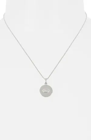 Anzie X Mel Soldera Sapphire Evil Eye Pendant Necklace