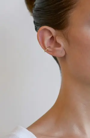 Anzie X Mel Soldera Dew Drop Diamond Ear Cuff