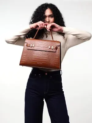 TEDDY BLAKE Ava Croco 14 - Camel