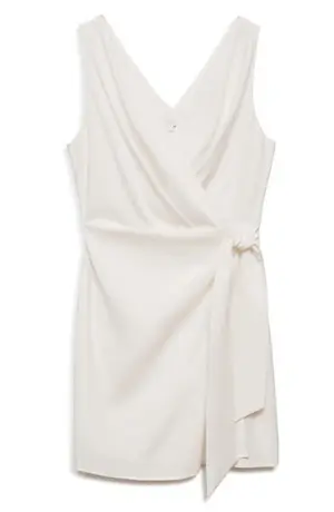 Mango Sleeveless Wrap Mini Dress