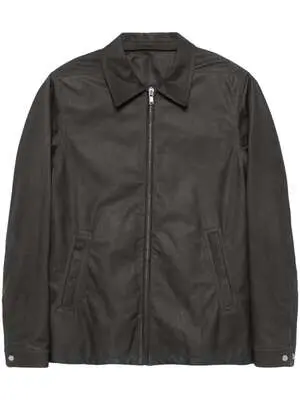 Rick Owens Brad Leather Jacket - Grey