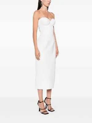 Giuseppe Di Morabito Strapless Midi Dress