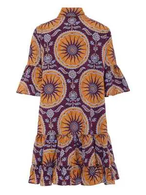 La DoubleJ Chorux Printed Mini Dress - Purple