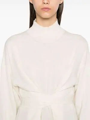 Iceberg Tie-waist Virgin Wool Sweater