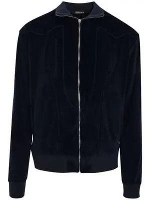 Roberto Cavalli Ciniglia Track Jacket - Blue