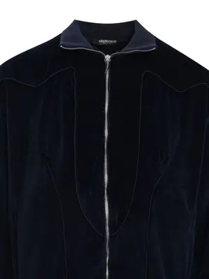 Roberto Cavalli Ciniglia Track Jacket - Blue