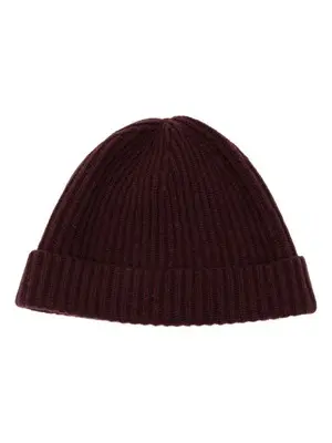 N.peal Ribbed Beanie - Red