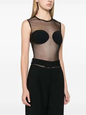 NENSI DOJAKA Semi-sheer Bodysuit