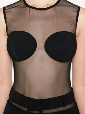 NENSI DOJAKA Semi-sheer Bodysuit
