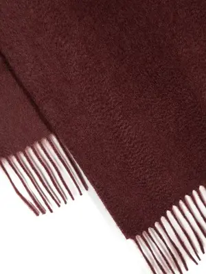 N.peal Woven Cashmere Scarf - Red